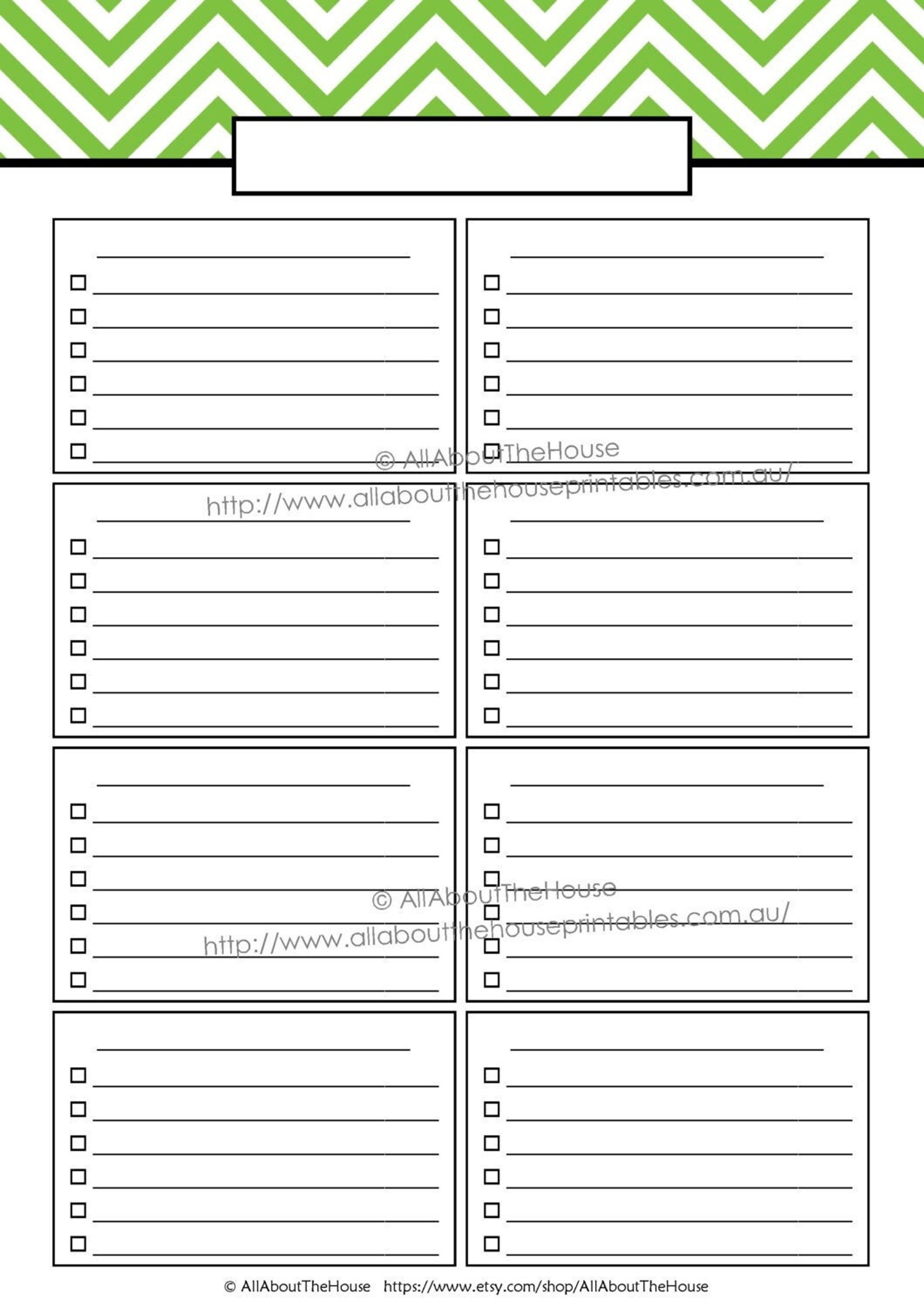 EDITABLE - Printable to Do List Printable Shopping List - Anything List ...