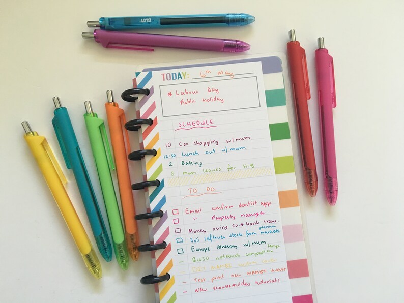 Happy Planner Half Sheet Daily Schedule You Choose Start Time to Do ...