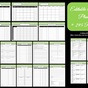 DARK BLUE EDITABLE Teacher Planner Printable School Homeschool Lesson ...