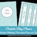 LIGHT BLUE Blog Planner Printables Chevron Blog Management Organisation ...