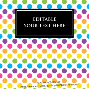 EDITABLE Printable Binder Cover Notebook Planner Cover School Recipe ...