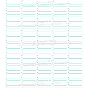 Printable Tick List Calendar Planner Stickers Checklist Full Box for ...