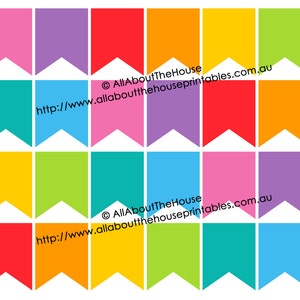 Printable Calendar / Planner Stickers Flags for Erin Condren, Plum ...