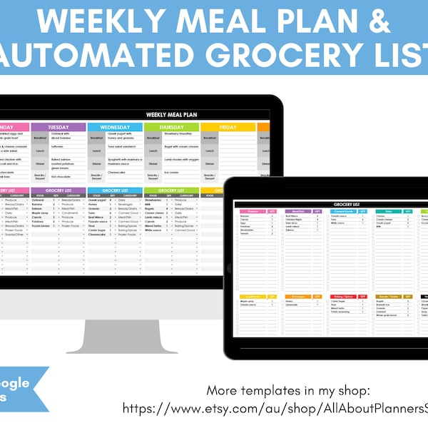 Meal Planning - Etsy