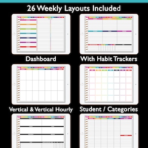 Digital Planner Undated for Goodnotes Noteability or Other App Monthly ...