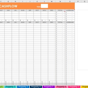 Rental Property Spreadsheets Track Income Expenses 1 20 Investment ...