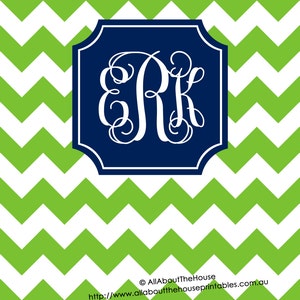 Editable Printable Binder Cover and Spine Chevron Letter Size Monogram ...