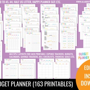 52 Week Savings Tracker Printable Editable Insert Expenses Spending ...