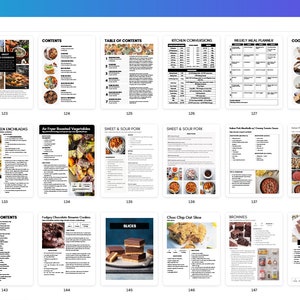 Recipe Book Template, Canva Cook Book Template, Editable Recipe Ebook ...