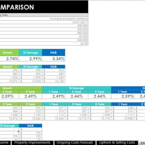 Loan Comparison Spreadsheet Refinancing Mortgage Calculator Best Deal ...