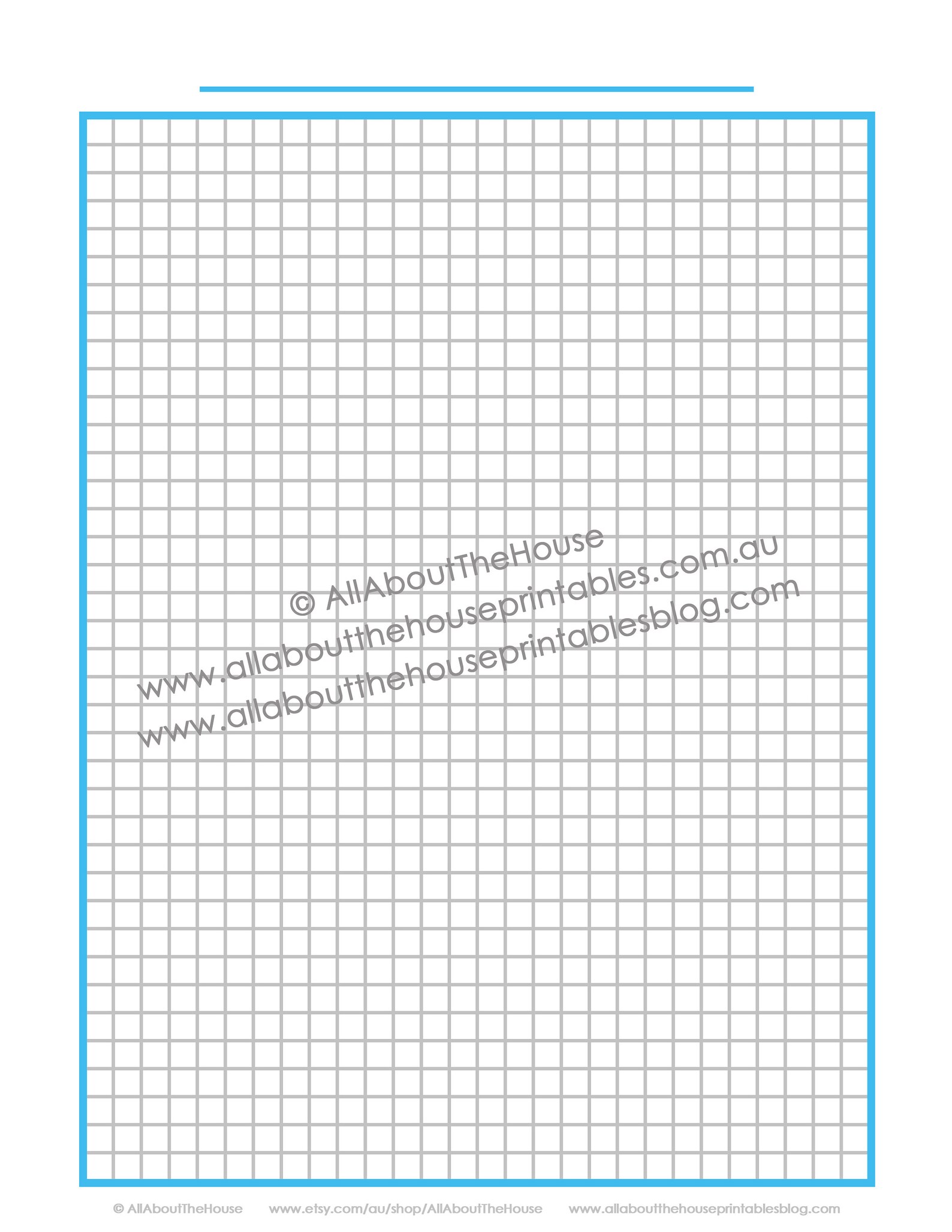 Graph Paper Printable Planner Insert Diy Letter Size Can Print at Half ...