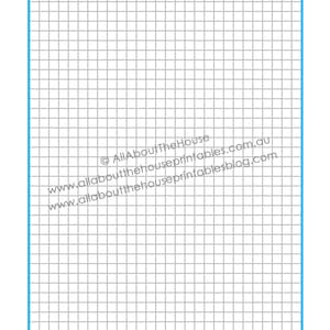 Graph Paper Printable Planner Insert Diy Letter Size Can Print at Half ...