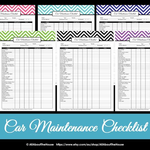 Vehicle Inspection Checklist - Etsy UK