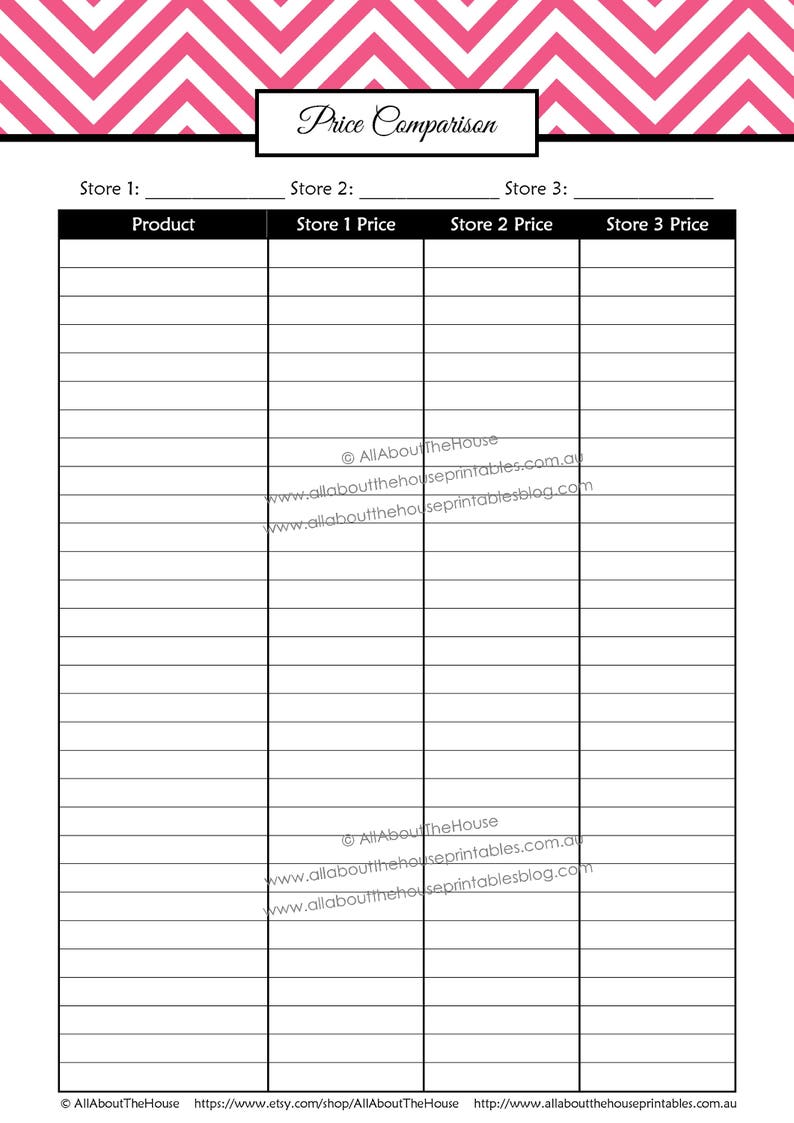 Coupon Binder Printable Insert Household Binder Shopping Couponing ...