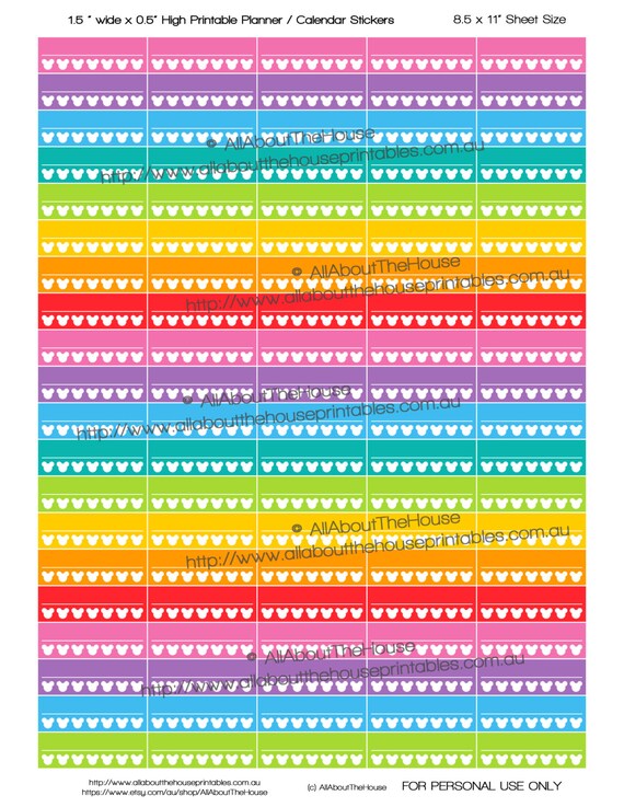Mickey Mouse Inspired Habit Planner Stickers Printable Daily Routine ... Mickey Mouse Inspired Habit Planner Stickers Printable Daily Routine ...