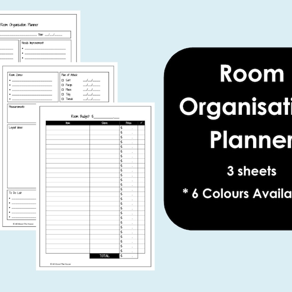 Printable Daily Planners Time Management 7 Pages Color Coded Menu Goals ...