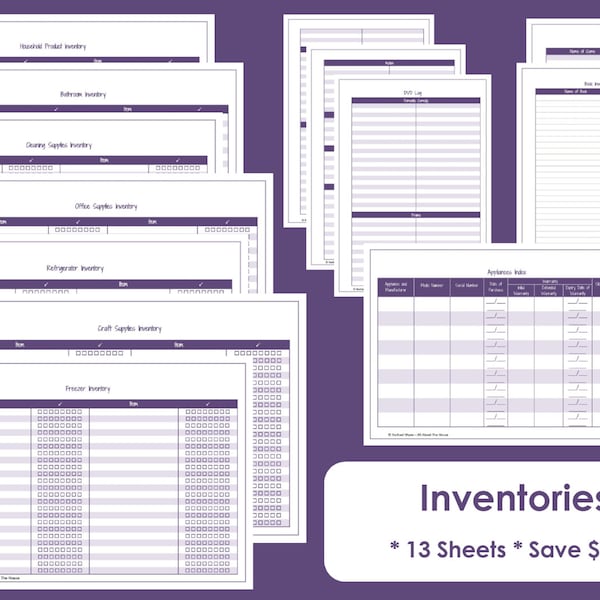 Inventory Binder - Etsy