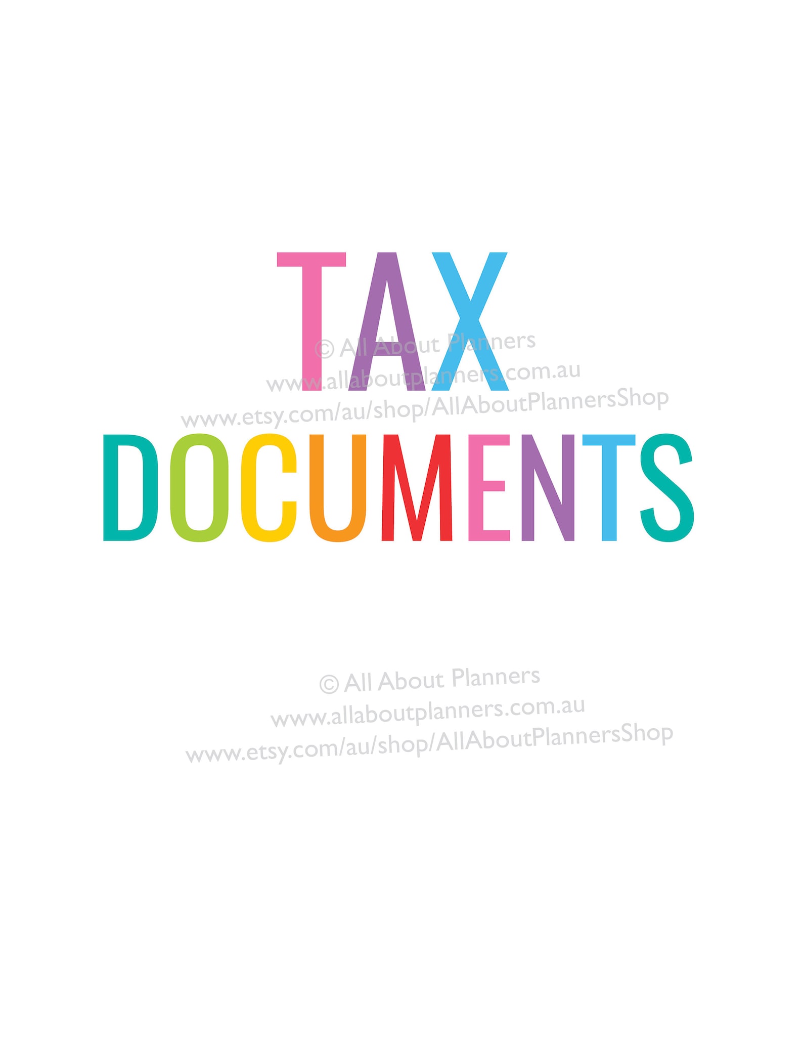 Tax Planner Printable Editable Bill Due Expenses Monthly | Etsy