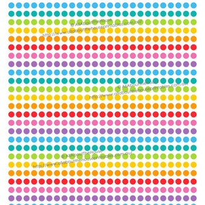 Calendar Stickers Printable Daily Planner Rainbow Add on Agenda ...