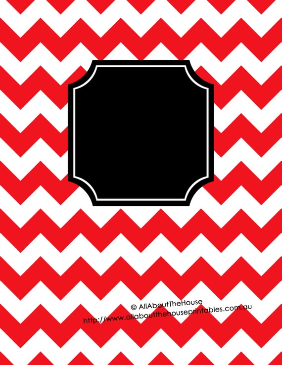 Red And Black Chevron Border