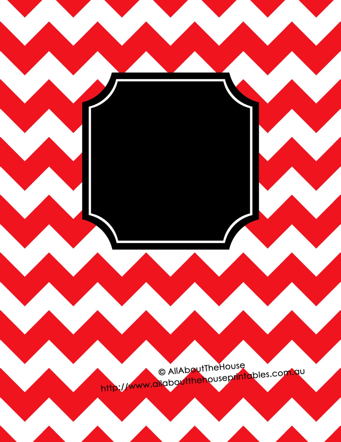 Editable Printable Monogram Binder Cover and Spine Chevron - Etsy