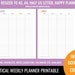 Printable Daily Planners Time Management 7 Pages Color Coded Menu Goals ...