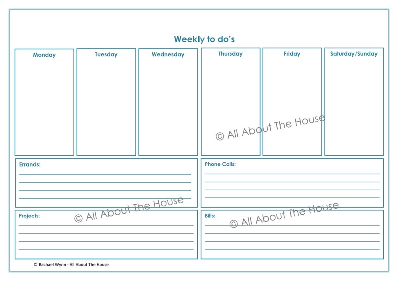 Time Planning Printables - Time Planning Basics - Household Binder - 5 ...