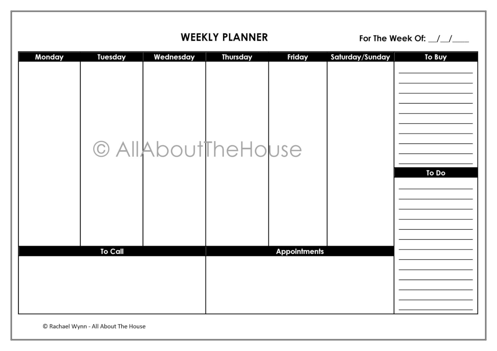 Time Planning Printables Time and Home Organisation | Etsy