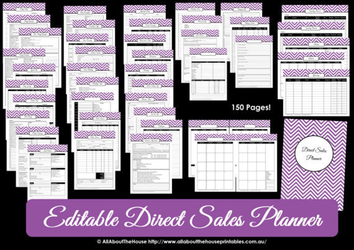 Direct Sales Party Checklist Planner Editable Business Planner ...