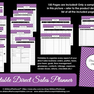 Direct Sales Daily Planner Day Planner Printable Day to a Page Half ...