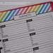 Contacts Printable Rainbow Stripe PDF Editable Fillable Household ...
