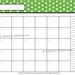 EDITABLE 12 Polka Dot Calendars You Choose 2015 2016 and - Etsy