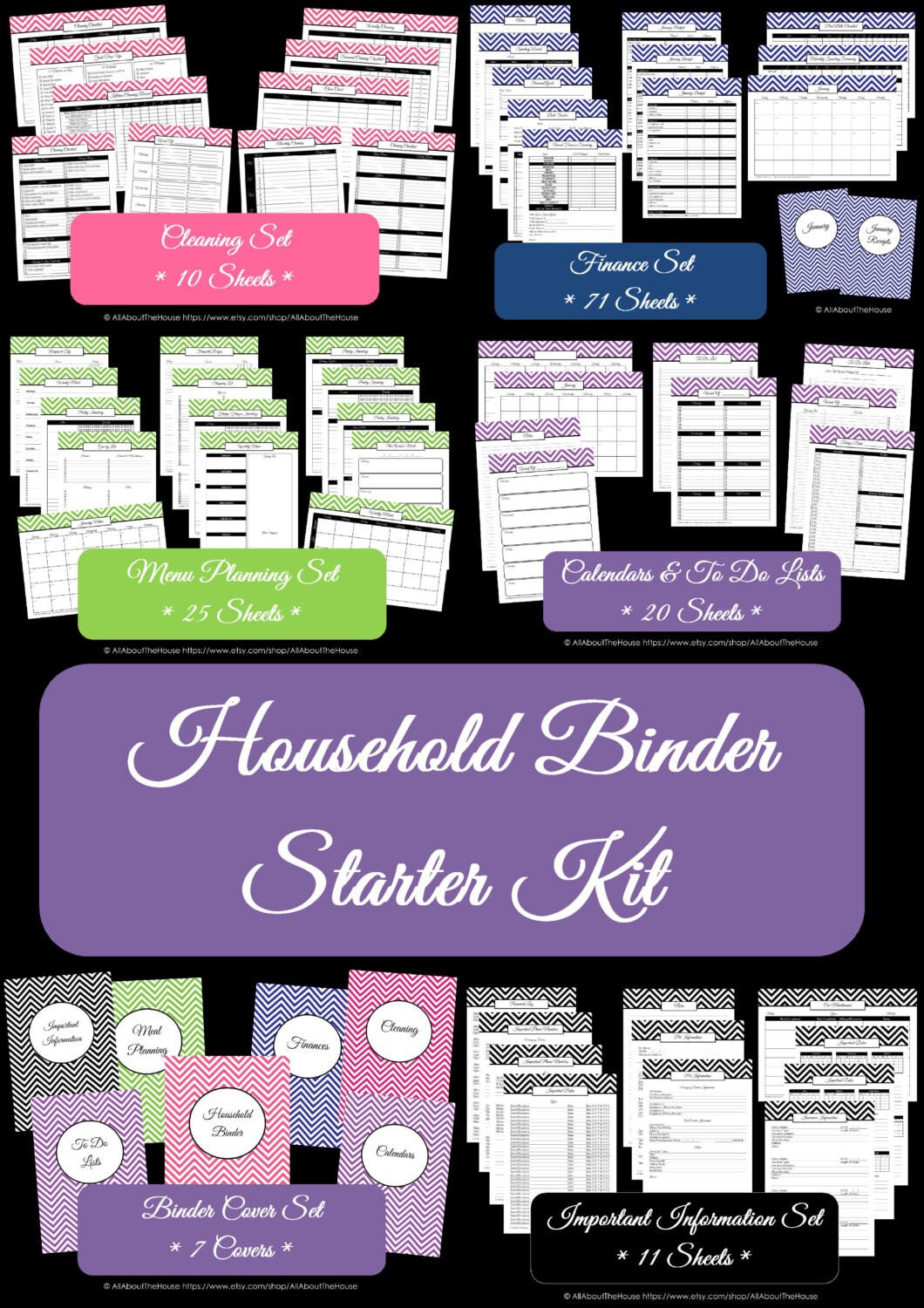 Household Binder Printables Home Binder Home Management Organisation ...