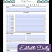EDITABLE Daily Planner Printable - Chevron Printable - PDF Printable ...