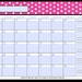 EDITABLE 12 Polka Dot Calendars You Choose 2015 2016 and - Etsy