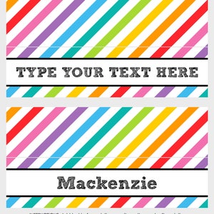 Classroom Decorating Kit Printables Organization Rainbow Back to School ...