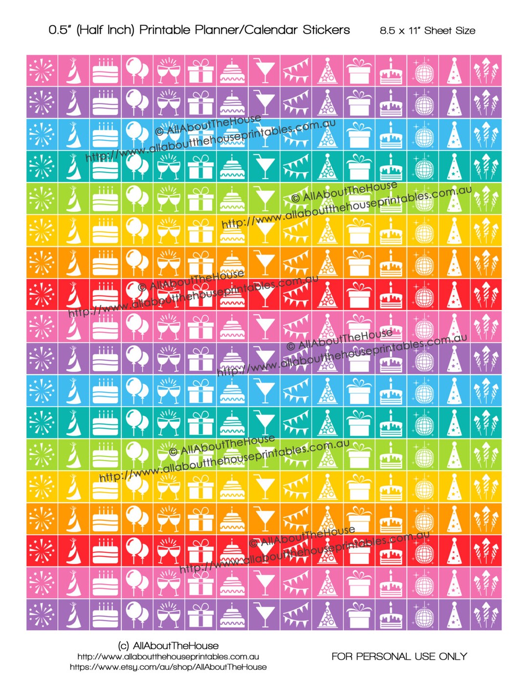 Party Celebrate Birthday Planner Stickers Printable Rainbow Etsy party-celebrate-birthday-planner-stickers-printable-rainbow-etsy