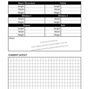 Bathroom Remodel Checklist Planner Printable Renovation Home ...