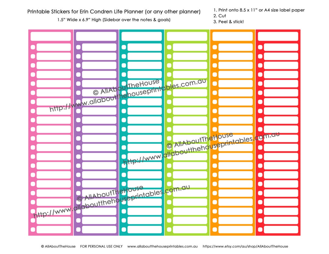 Anything Checklist Planner Stickers - to Do Cleaning Shopping List Ect ...