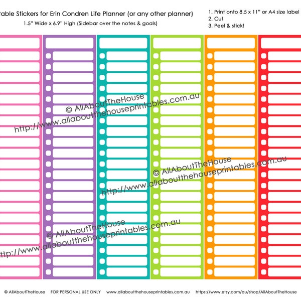 Rainbow Checklist Png - Etsy