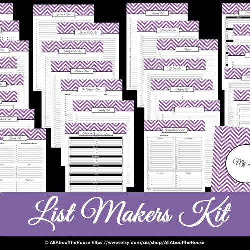 EDITABLE Printable Anything List to Do List Shopping List - Etsy