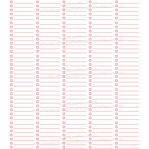 Printable Calendar Planner Stickers Checklist Full Box for Erin Condren ...