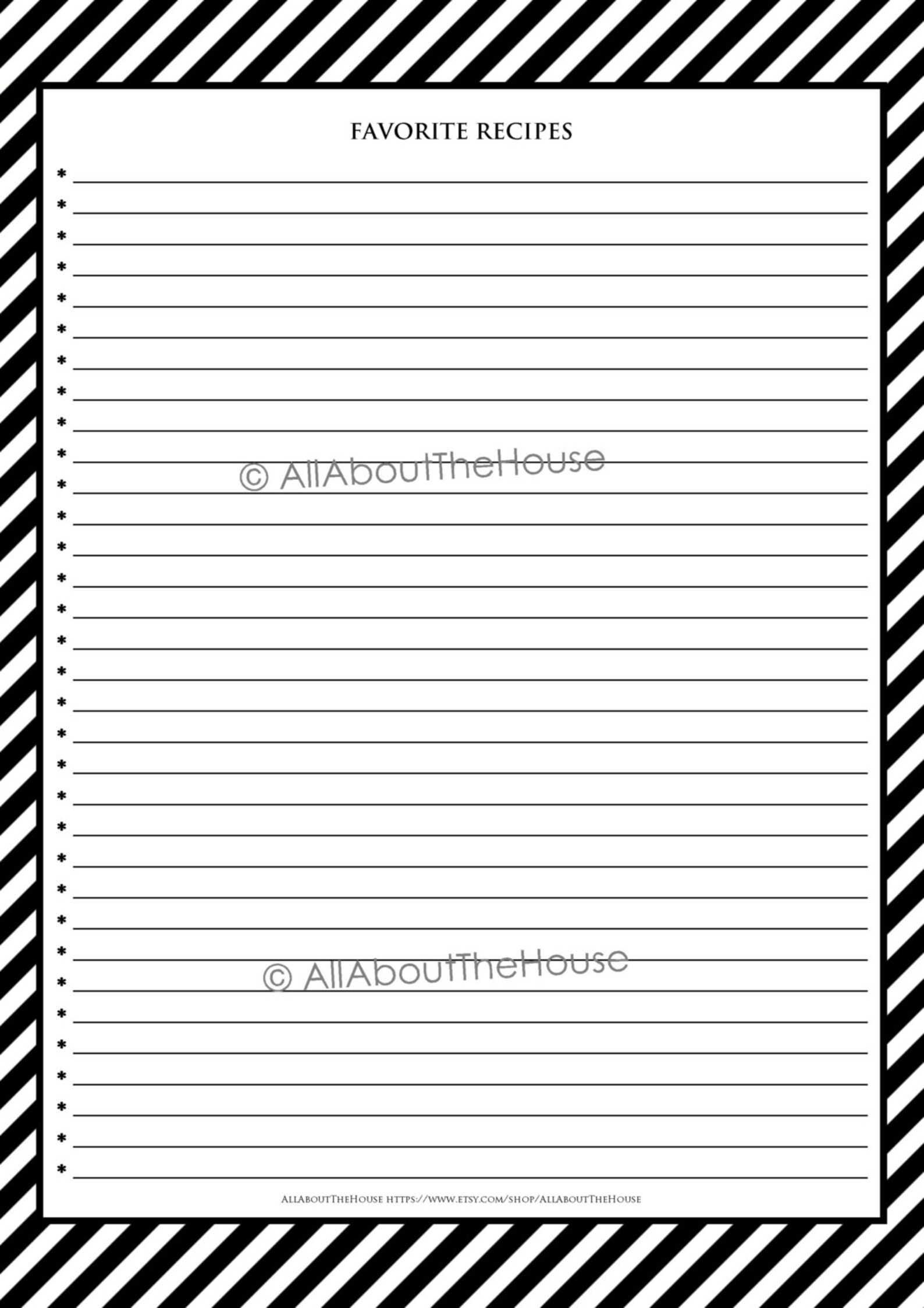 EDITABLE Recipe Binder Printables Recipe Sheet Recipe Card - Etsy Australia