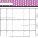 EDITABLE 12 Polka Dot Calendars You Choose 2015 2016 and - Etsy