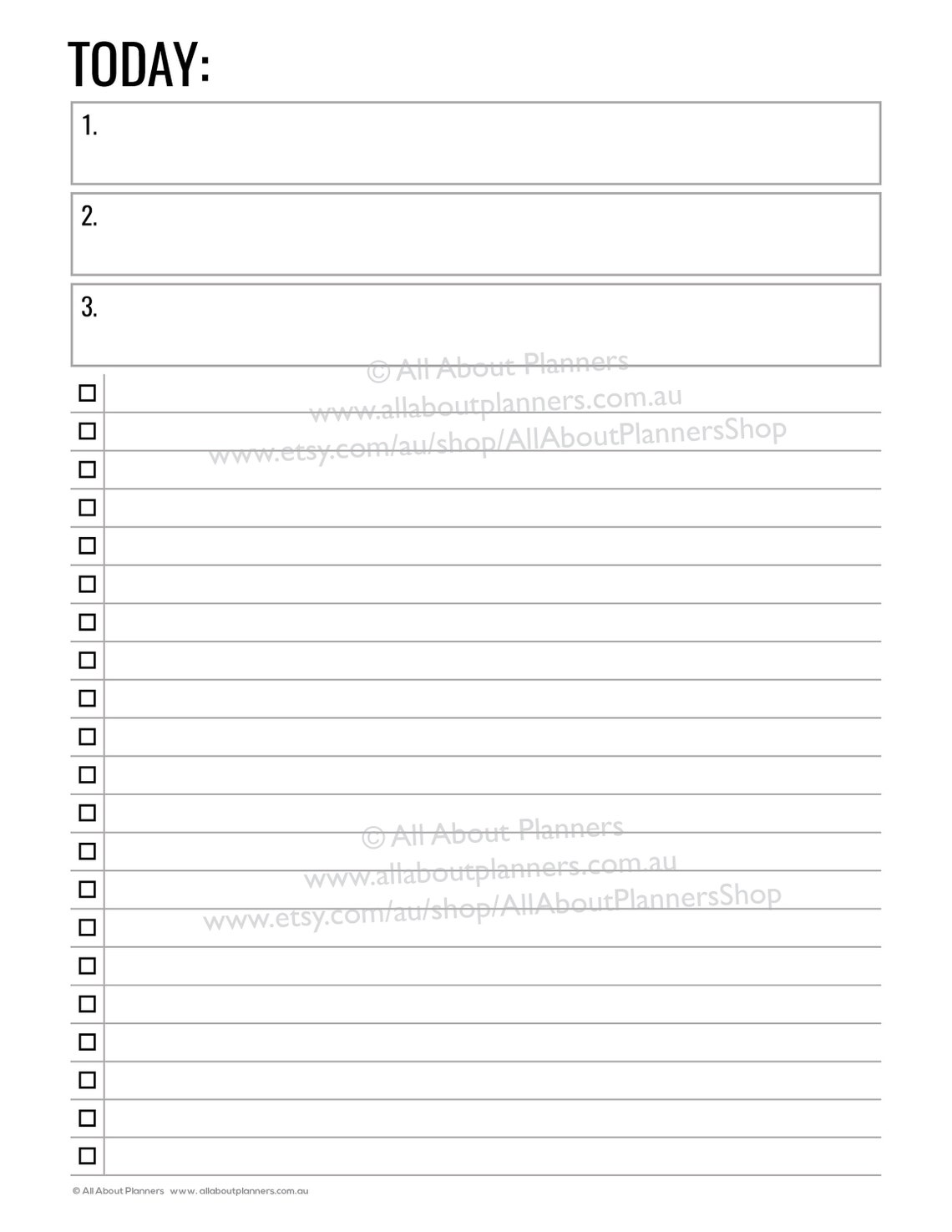 Daily Planner Editable Printable Pdf Insert Refill to Do - Etsy Australia