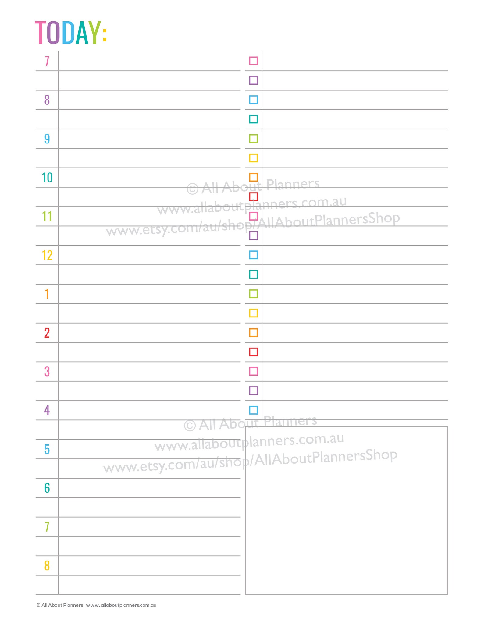 Daily Planner Editable Printable Pdf Insert Refill to Do Quarterly ...