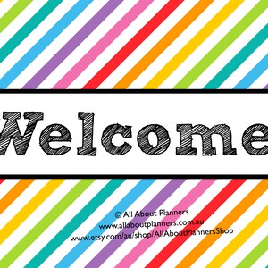 Classroom Decorating Kit Printables Organization Rainbow Back to School ...