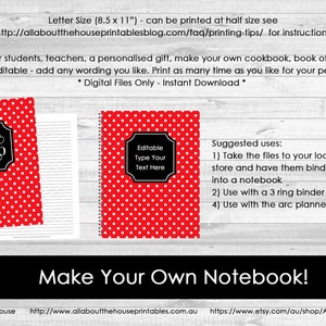 Editable Printable Monogram Binder Cover and spine chevron | Etsy