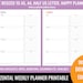Printable Daily Planners Time Management 7 Pages Color Coded Menu Goals ...