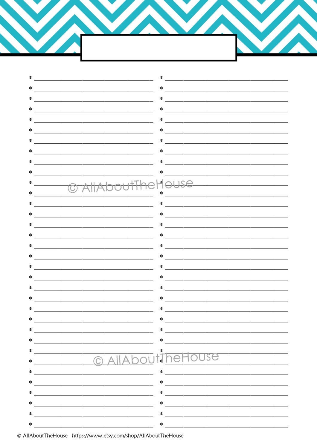 EDITABLE Printable to Do List Printable Shopping List Anything List ...